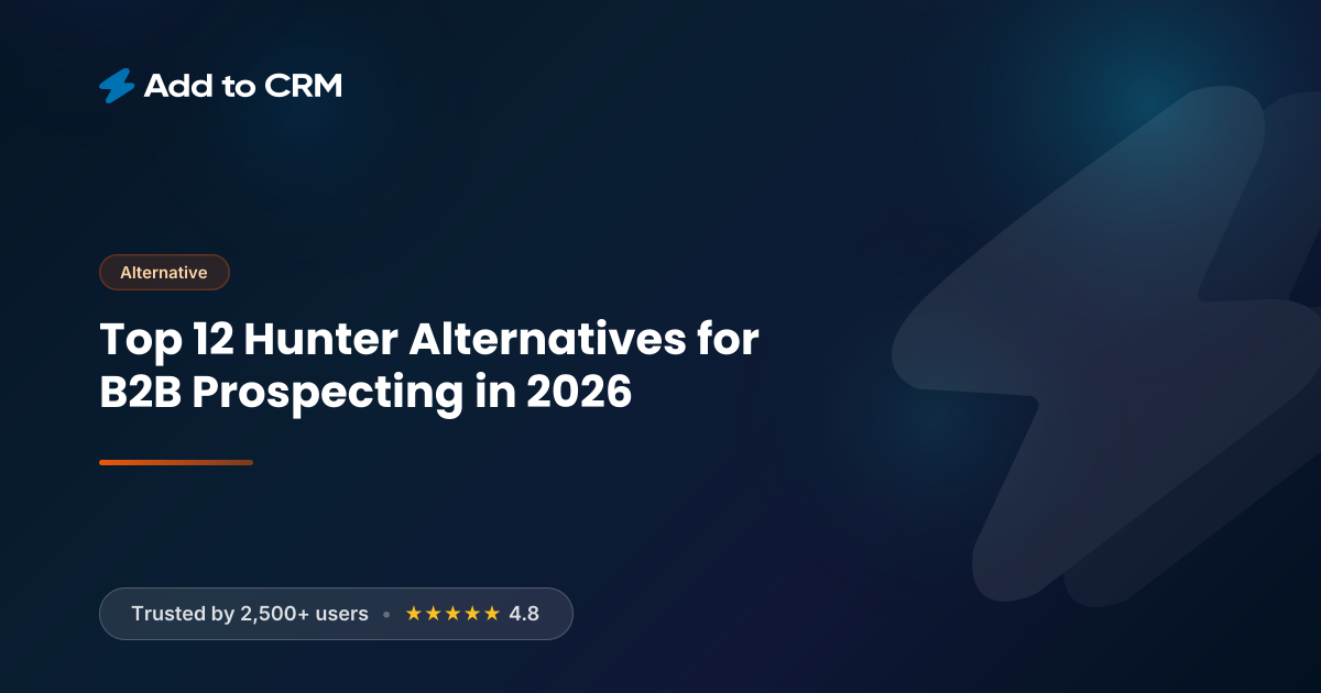 Top 12 Hunter Alternatives for B2B Prospecting in 2026