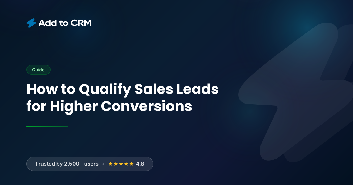 How to Qualify Sales Leads for Higher Conversions